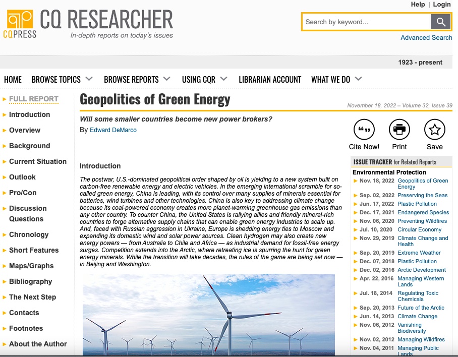 Pro & Con: U.S.-China Clean Energy Cooperation | ______Assessing China ...